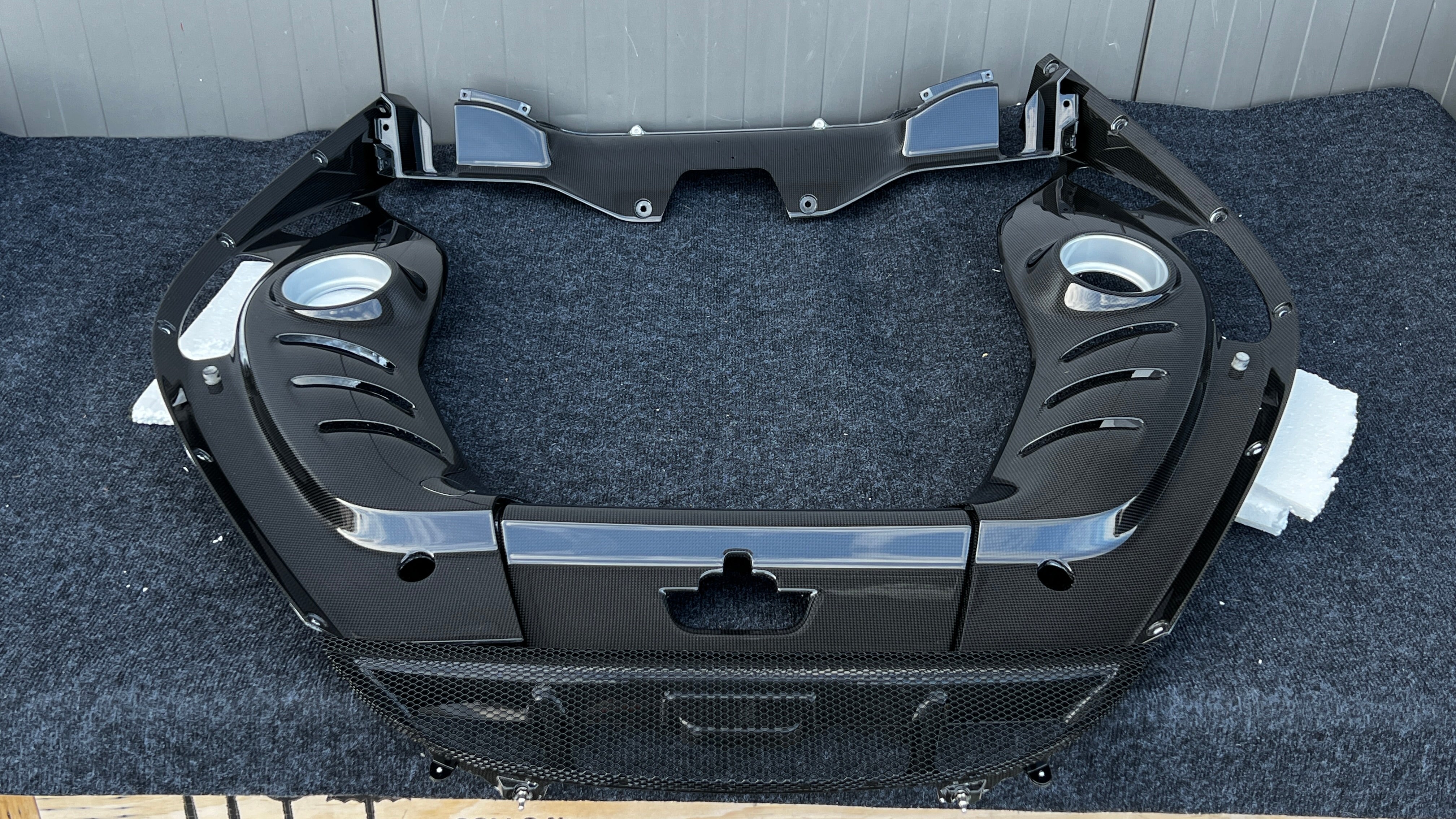 Ferrari 296 GTB Carbon fiber Rear Engine compartment set of 4, OEM, Pa