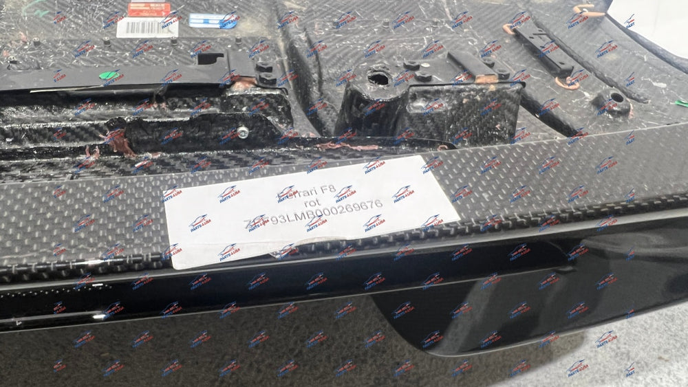 Ferrari F8 Tributo Rear bumper with CARBON Rear diffuser, Part number: