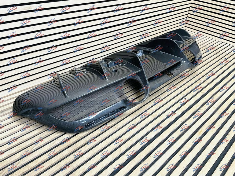 Ferrari F8 Tributo / Spider rear diffuser carbon, OEM, Part number: 92