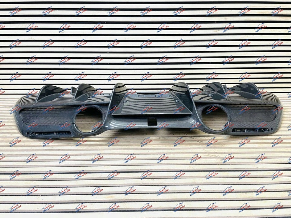 Ferrari F8 Tributo / Spider rear diffuser carbon, OEM, Part number: 92