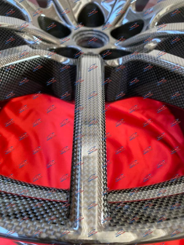 Ferrari 812 Competizione Carbon fiber wheels set, OEM, Part number: