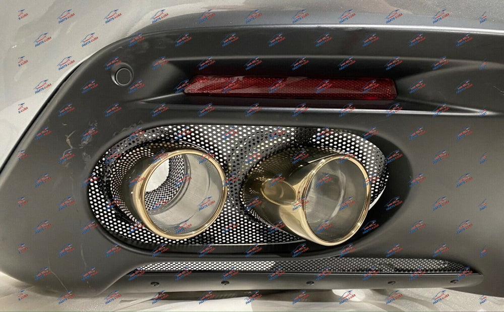 Ferrari ROMA rear bumper US spec complete with gold tips, Part number: