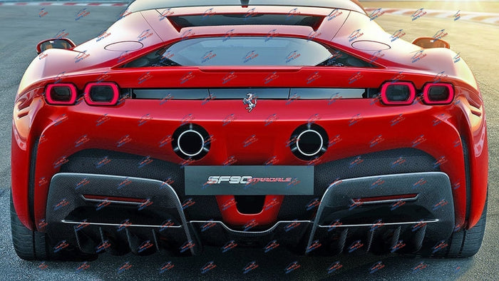 Ferrari SF90 Stradale Rear Diffuser Carbon fiber, Part number: 949365