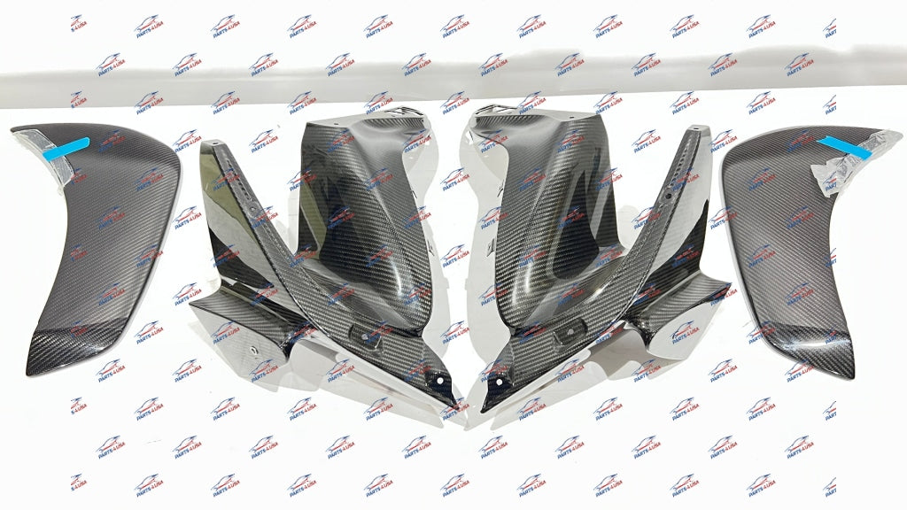 McLaren 765LT MSO Side blade rear bumper L + R Carbon, OEM Part