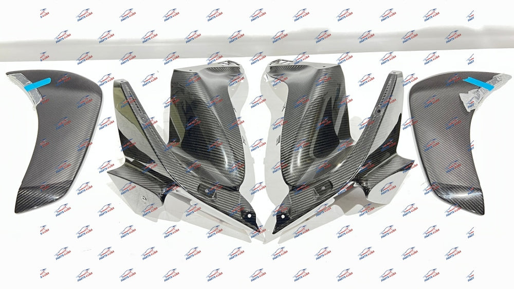 McLaren 765LT Side blade rear bumper L + R Carbon, OEM Part