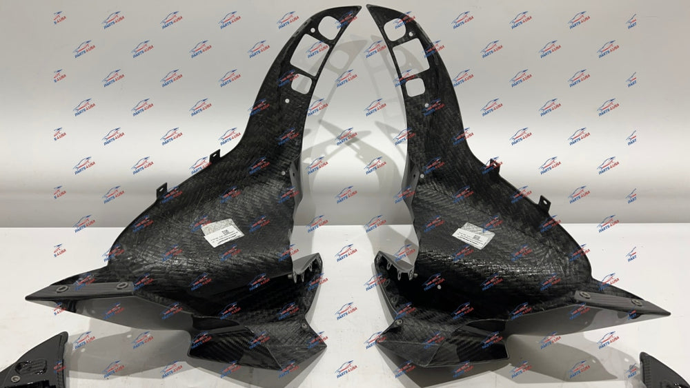 McLaren 765LT Side blade rear bumper L + R Carbon, OEM Part
