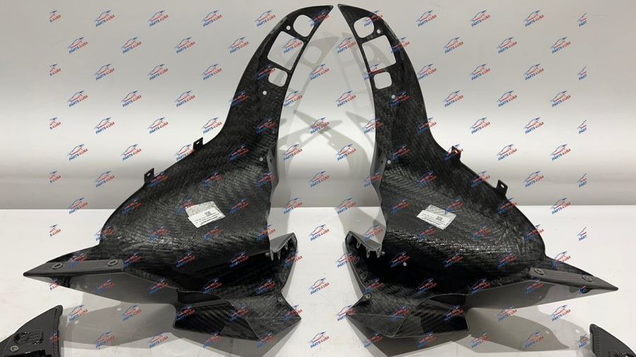 McLaren 765LT Side blade rear bumper L + R Carbon, OEM Part