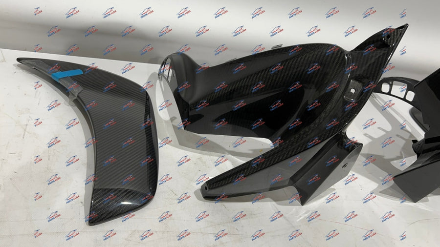 McLaren 765LT Side blade rear bumper L + R Carbon, OEM Part