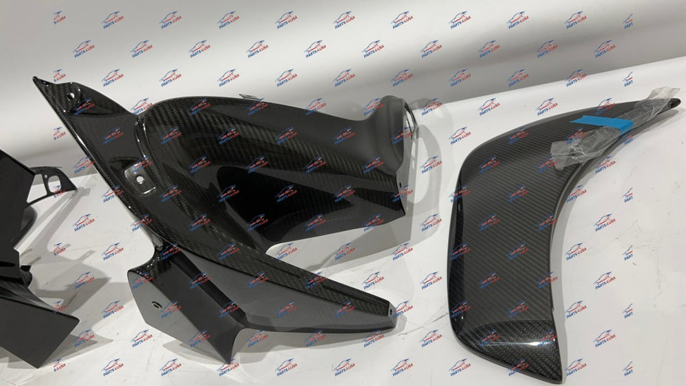 McLaren 765LT Side blade rear bumper L + R Carbon, OEM Part