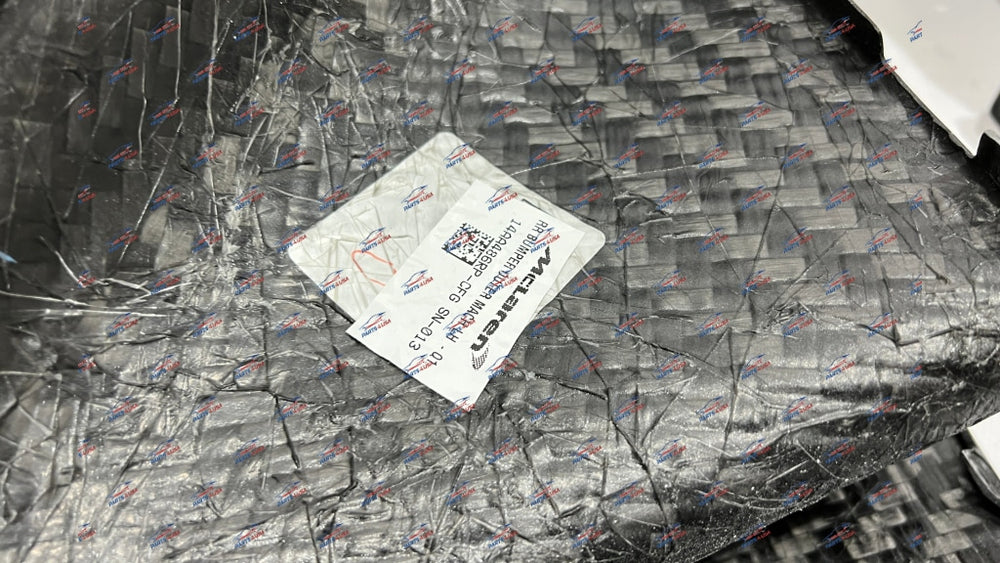 McLaren 765LT Side blade rear bumper L + R Carbon, OEM Part