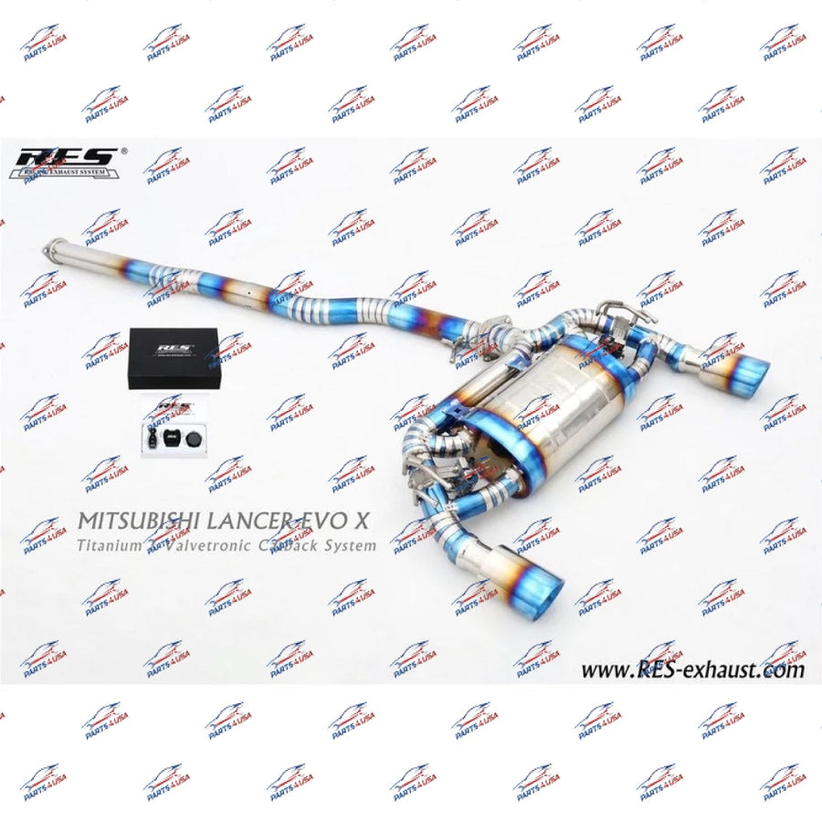 RES Exhaust Lancer Evolution 2.0, Exhaust System